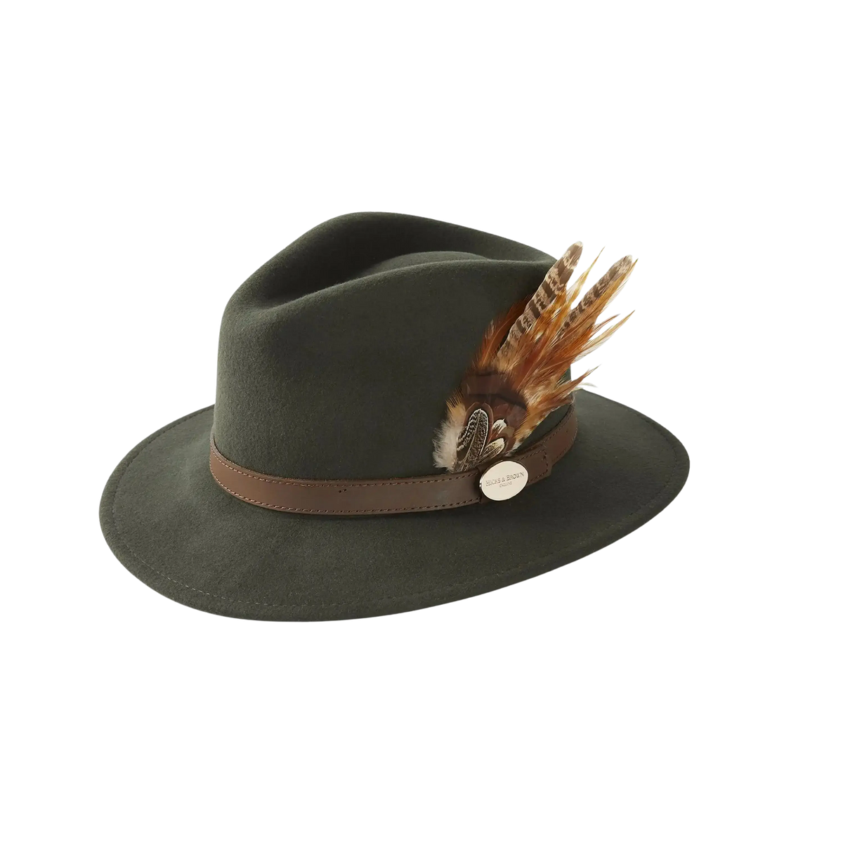 Hicks & Brown Suffolk Fedora Bronze Feather | Coes