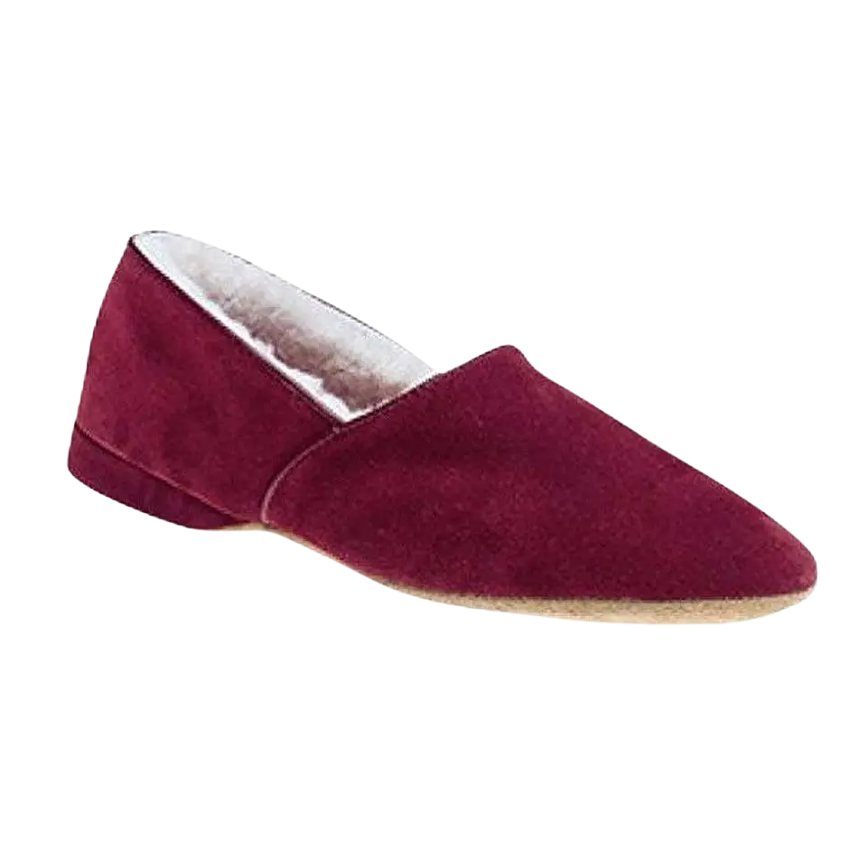 Draper Of Glastonbury Anton Slippers In Wine | Coes