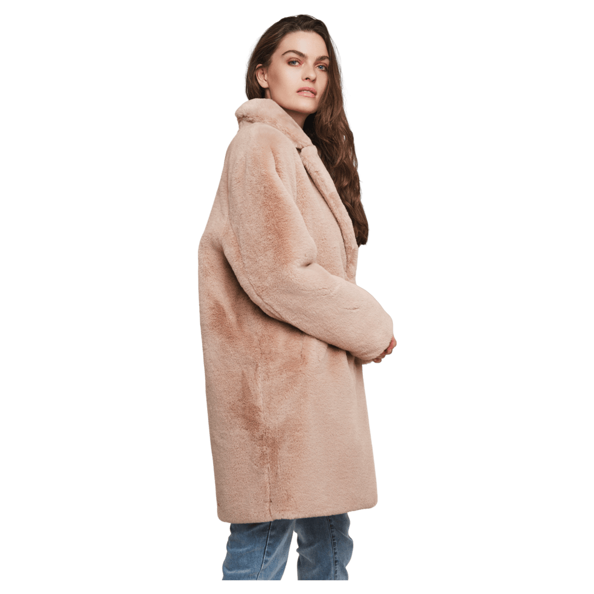 Rino & Pelle Geppe Midi Length Faux Fur Coat | Coes
