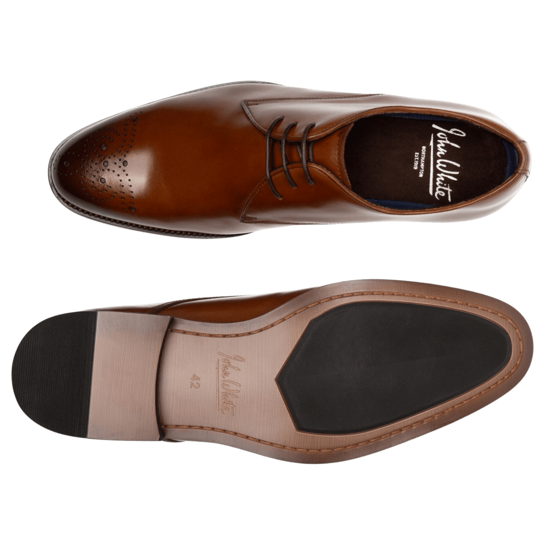 John White Romsey Punch Toe Shoes | Coes