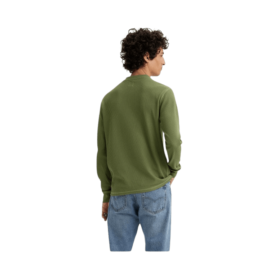 Levi's Long Sleeve Thermal Three Button Henley T-shirt | Coes