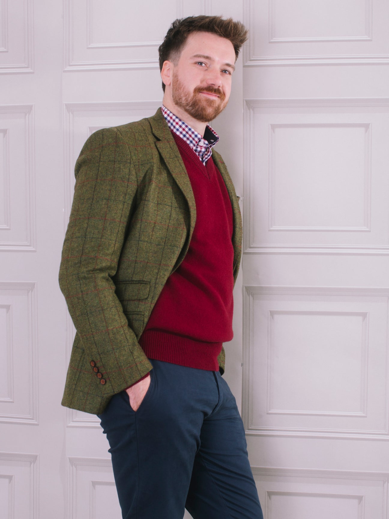 Golding Cockfield Herringbone Tweed Jacket | Coes