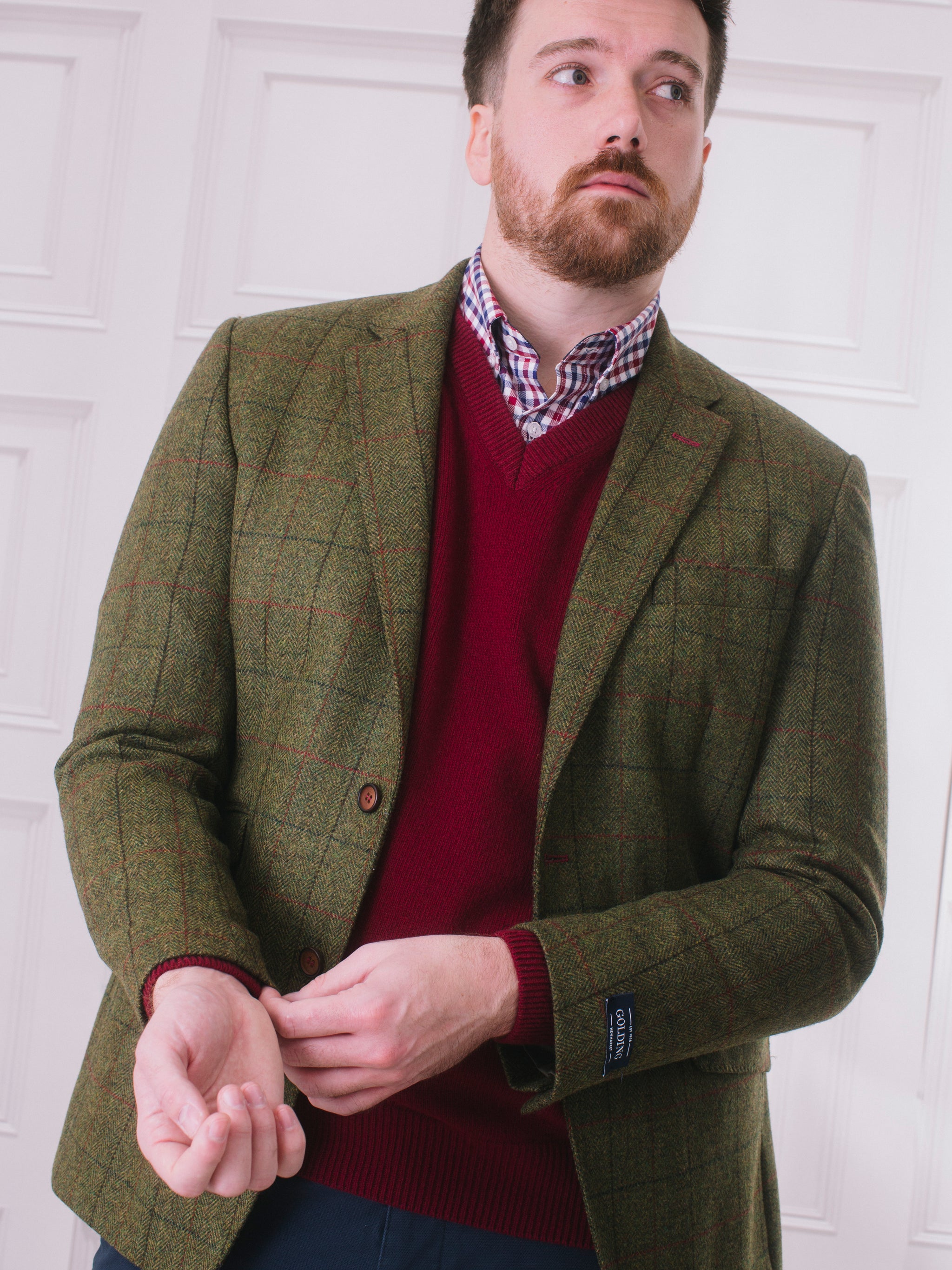 Golding Cockfield Herringbone Tweed Jacket | Coes
