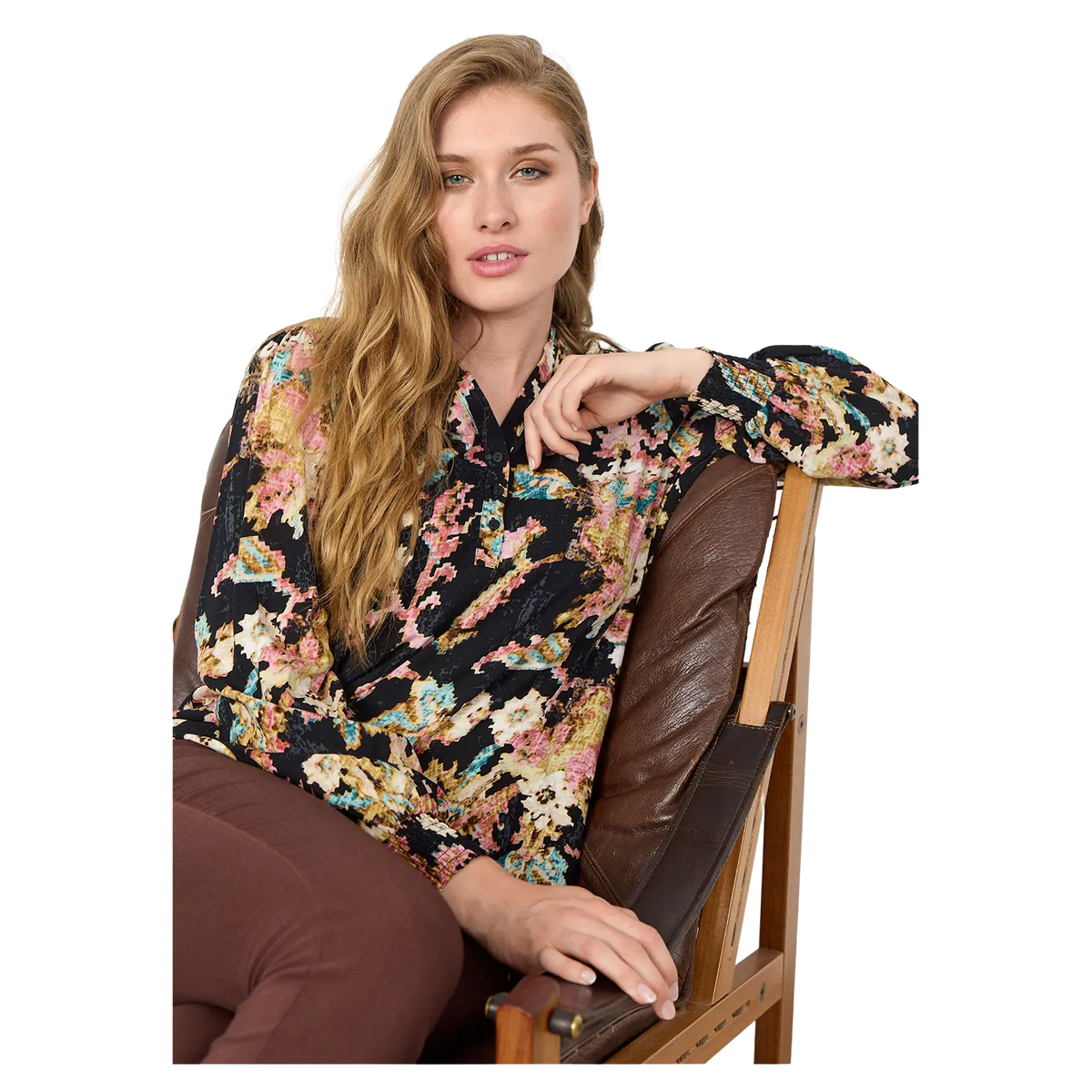 Soya Concept Takari Floral Print Blouse | Coes
