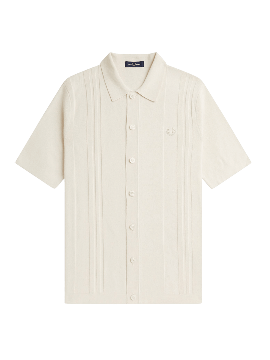 Fred Perry Button Through Knitted Shirt | Coes