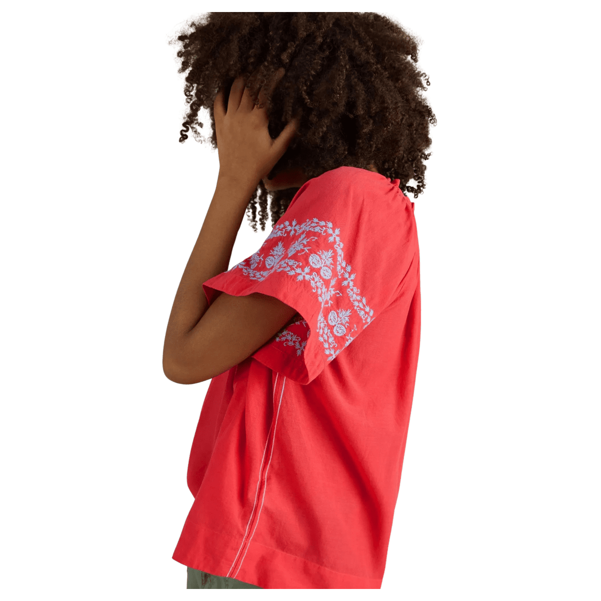 White Stuff Anna Cotton Embroidered Top | Coes