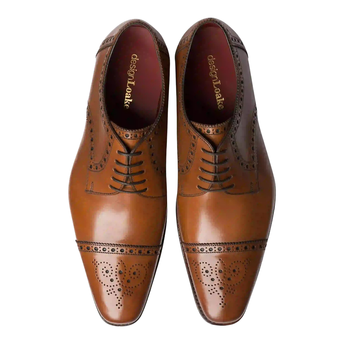 Loake Foley Semi-brogue Shoes In Brown | Coes